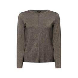Marie Lund Langarmshirt mit Rundhalsausschnitt in gold | Gr.: M