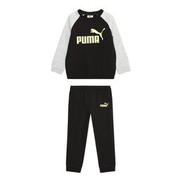 Puma Jogginganzug 'Essentials' Jungen Größe 74 hellgelb / grau / schwarz