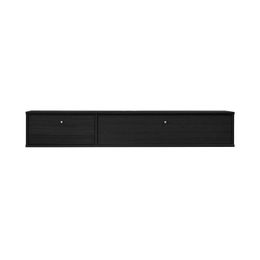 HAMMEL FURNITURE TV-Board »Mistral Fernsehschrank, Medienmöbel, Hängend, « Schublade und Klapptür, Lowboard, B: 133 cm Schwarz gebeizt 0