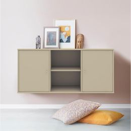 Sideboard &raquo;Mistral, Hochwertig Schrank, h&auml;ngend/stehend montierbar&laquo; mit zwei T&uuml;ren, B: 133 cm, anpassungsbar Designm&ouml;bel beige