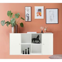 HAMMEL FURNITURE Sideboard »Mistral Kubus« mit Türen, Wandmontage/stehend, Breite: 136 cm Weiß