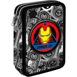 COOLPACK Federmäppchen »Etui XL, Marvel, Avengers, mit 2 Reißverschlüssen« befüllt Avengers