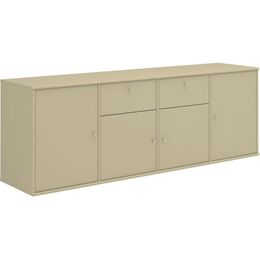 Sideboard &raquo;Mistral, Hochwertig Schrank, h&auml;ngend/stehend montierbar&laquo; mit T&uuml;ren und Schubladen, B: 177 cm, anpassungsbar Designm&ouml;bel beige