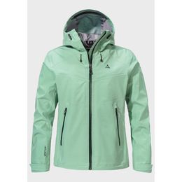 Schöffel SCHÖFFEL Outdoorjacke »Hiking Jacket Style Cascata WMS« mit Kapuze 6305 - grün 44 44 Wasserdicht & sehr atmungsaktiv dank 3-Lagen VENTURI Membrane