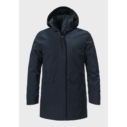 Schöffel SCHÖFFEL Doppeljacke »Urban 3in1 Parka Style Borkol WMS« mit Kapuze 8820 - blau 42 42 Wasserdicht & sehr atmungsaktiv dank 2-Lagen VENTURI Membrane