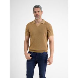 Lerros Poloshirt »Herren Strick-Polo mit offenem Kragen« LIGHT COFFEE XL XL Angenehmer Tragekomfort - weich, leicht