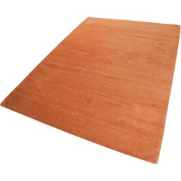 Esprit Teppich »Loft ESP-4223« rechteckig 20 mm Höhe Wohnzimmer, große Farbauswahl, sehr weicher Flor, dicht gewebt, robust orange/terra...