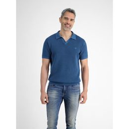 Lerros Poloshirt »Herren Strick-Polo mit offenem Kragen« STORM BLUE 3XL 3XL Angenehmer Tragekomfort - weich, leicht