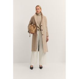 Bugatti Langmantel »Loose Fit« mit Reverskragen & Flexcity Stretch 40-beige 34 34 Loose Fit: Bequemer, trendiger Oversize-Look