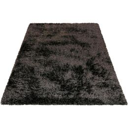 Esprit Hochflor-Teppich »City Glam ESP-80412« rechteckig 70 mm Höhe Shaggy, Langflor, weiche Haptik, Wohnzimmer anthrazit Obermaterial: 100%...