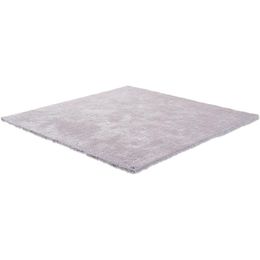 Tom Tailor HOME Hochflor-Teppich »Soft« rechteckig 35 mm Höhe handgetuftet, Uni-Farben, super weich und flauschig grau Obermaterial: 100%...
