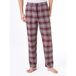 w&auml;schepur men Herren Hose, burgund-steingrau-kariert, Gr&ouml;&szlig;e 44/46