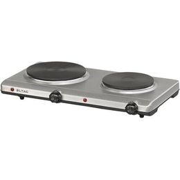 Rommelsbacher Doppelkochplatte DK 29 Eltac | silber/schwarz