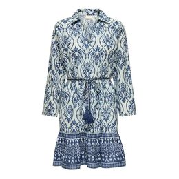 Jacqueline de Yong JDY Kleid 'JDYANNA' Damen Größe 36 marine / aqua / weiß Winterkleid