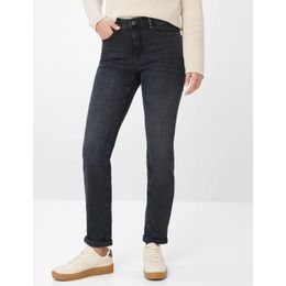 Brax Damen Five-Pocket-Hose Style MARY USED BLACK BLACK, denim dunkelgrau, Gr. 34