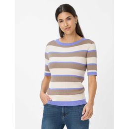 Brax Damen Strickpullover Style LYNN violet storm, lila, Gr. 34