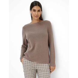 Brax Damen Strickpullover Style LESLEY taupe, hellbraun, Gr. 36