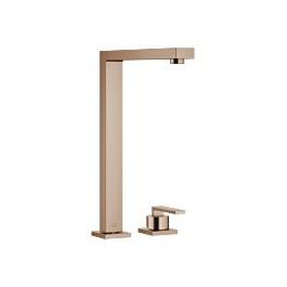 Dornbracht Lot Zweiloch-Küchenarmatur 32815680-42 für Spültisch, mit Einzelrosetten, Ausladung 235mm, Bronze gebürstet
