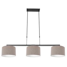 Steinhauer Stang Pendelleuchte Schwarz, 3-flammig