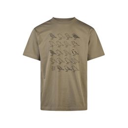 Cleptomanicx T-Shirt 'Typologist' Herren Gr&ouml;&szlig;e L braun / schwarz