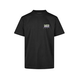 Cleptomanicx T-Shirt 'Classic Relay' Herren Gr&ouml;&szlig;e M pastellgr&uuml;n / lila / schwarz