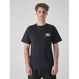 Cleptomanicx T-Shirt 'Classic Relay' Herren Gr&ouml;&szlig;e XXL pastellgr&uuml;n / lila / schwarz