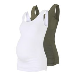 MAMALICIOUS Sports Top 'MLHEAL' female Green, White size One Size