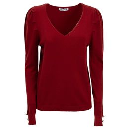 Influencer Pullover Damen Gr&ouml;&szlig;e M bordeaux