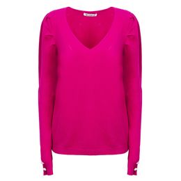 Influencer Pullover Damen Gr&ouml;&szlig;e L fuchsia