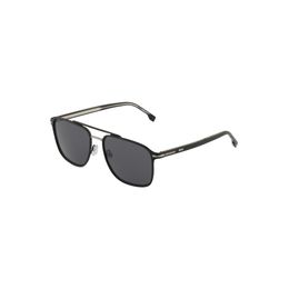 BOSS Sonnenbrille '1748/S' Herren Gr&ouml;&szlig;e 57 anthrazit / schwarz / wei&szlig;