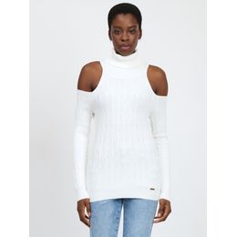 Influencer Pullover Damen Gr&ouml;&szlig;e M wei&szlig;