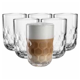 Leonardo Latte Macchiato Gl&auml;ser (1) Gocce 390 ml 6er Set