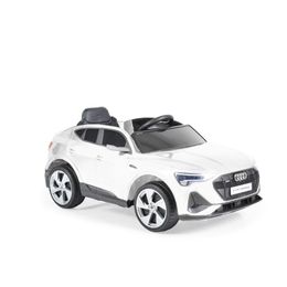 Moni Kinder Elektroauto Audi Sportback Fernbedienung Frontlichter Musik USB Gurt wei&szlig;