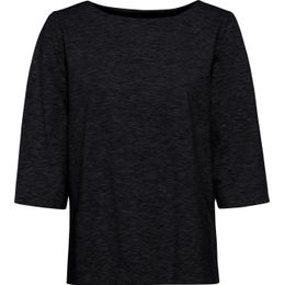 Heine Witt Damen 3/4-Arm-Shirt mit Rundhals-Ausschnitt, schwarz, Gr&ouml;&szlig;e 44