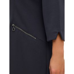 sheego Damen Etuikleid in Milano-Qualit&auml;t, tiefblau, Gr&ouml;&szlig;e 48