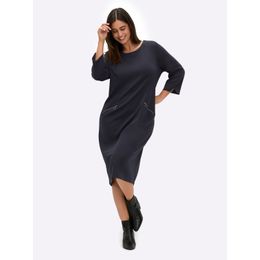 sheego Damen Etuikleid in Milano-Qualit&auml;t, tiefblau, Gr&ouml;&szlig;e 54