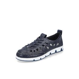 Rieker Schn&uuml;rschuh Damen Gr&ouml;&szlig;e 37 blau / marine / wei&szlig;
