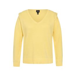 Ulla Popken Pullover Damen Gr&ouml;&szlig;e 7XL/8XL zitronengelb