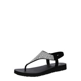 Skechers Zehentrenner Damen Größe 39 schwarz / weiß