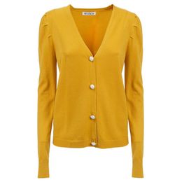 Influencer Knit Cardigan female Yellow size L