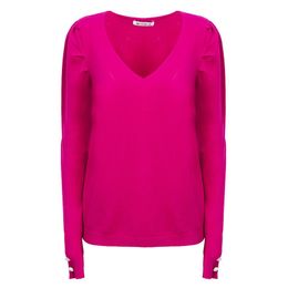 Influencer Pullover Damen Gr&ouml;&szlig;e L fuchsia