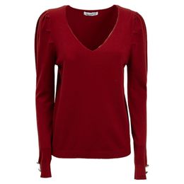 Influencer Pullover Damen Gr&ouml;&szlig;e M bordeaux