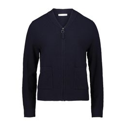 BETTY & CO Betty & Co Strick-Cardigan mit Rei&szlig;verschluss Damen Gr&ouml;&szlig;e XXXL dunkelblau