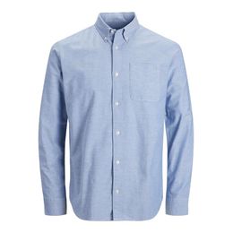 Jack & Jones Plus Jack & Jones Plus Button Up Shirt 'JPRBrook' male Blue size 5XL