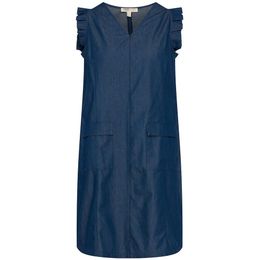 Ulla Popken Kleid Damen Gr&ouml;&szlig;e 58/60 blau Winterkleid