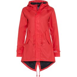 BMS Raincoat 'HafenCity' female Red size XS