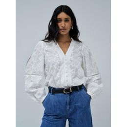 Salsa Jeans Bluse Damen Größe L weiß