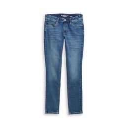 Tom Tailor Damen TTLENE SLIM Jeans, blau, Uni, Gr. 32/32