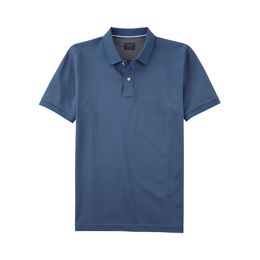 OLYMP Herren Poloshirt "Casual", blau, Gr. L, Piqué, Obermaterial: 100% Baumwolle, Shirts