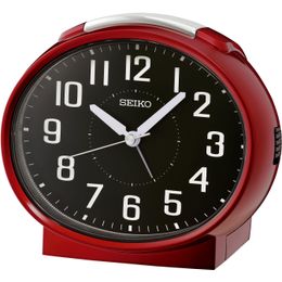 Seiko Quarzwecker, rot, Wecker, Wecker, Schlafzimmer, Beleuchtung, Schlummerfunktion, Leuchtzeiger